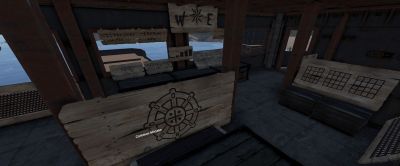 Using signs to build an oil tanker's bridge.