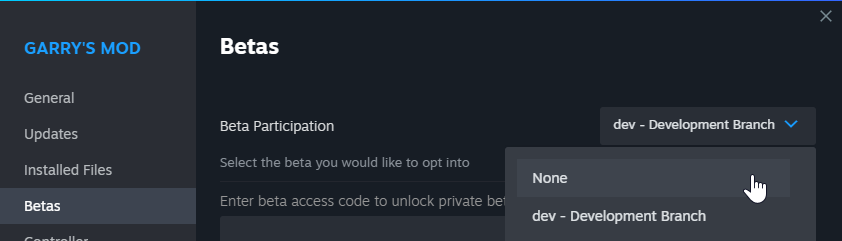 Dev Branch - Garry's Mod Wiki